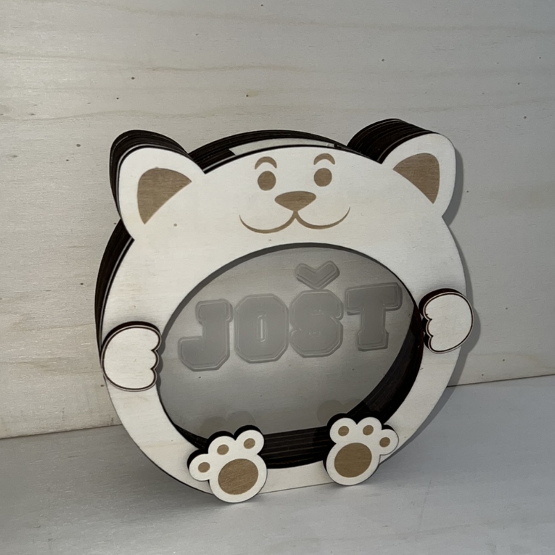 Hranilnik z imenom - medvedek - LUXURY_GBOX